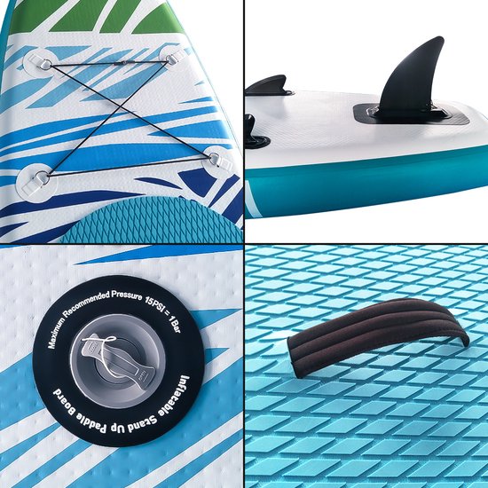 Opblaasbaar sup board set met peddel Peddelplank Paddelboard Surfplank ...