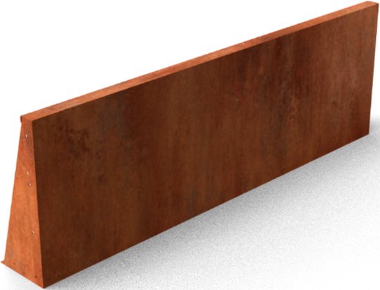 Murs de soutènement Fronta Pièce droite en acier Corten Longueur : 1500 ...