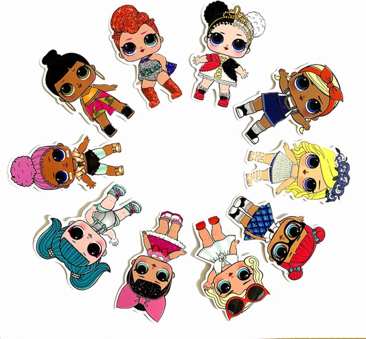 L.O.L. Surprise! Stickers - 50 Unieke Stuks - Stickers Laptop - LOL ...