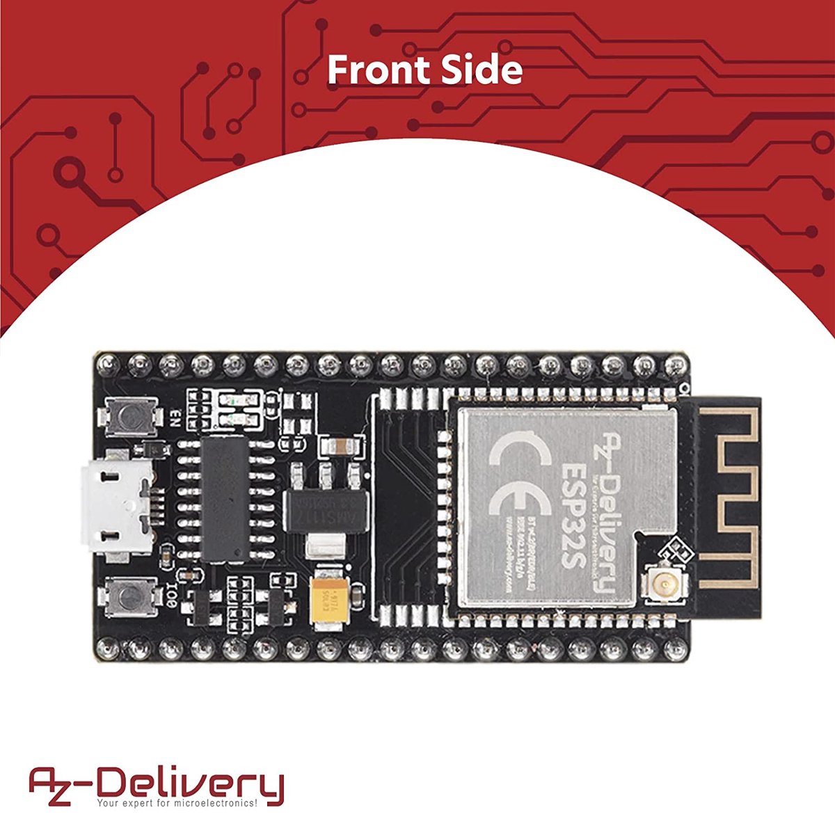 AZDelivery 3 x Kit NodeMCU ESP32 S Wifi Bluetooth Audio avec carte de développement de... | bol.com