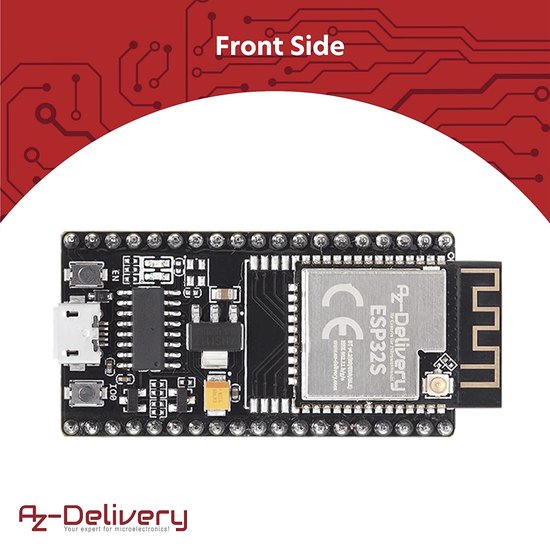 Azdelivery 3 X Kit Nodemcu Esp32 S Wifi Bluetooth Audio Avec Carte De Développement De Bol