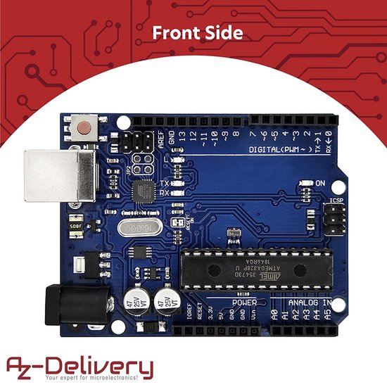 AZDelivery Microcontroller board met ATmega328P, ATmega16U2 | bol.com