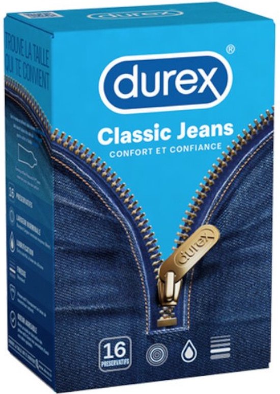 Durex Condooms Classic Jeans - 16 stuks | bol.com
