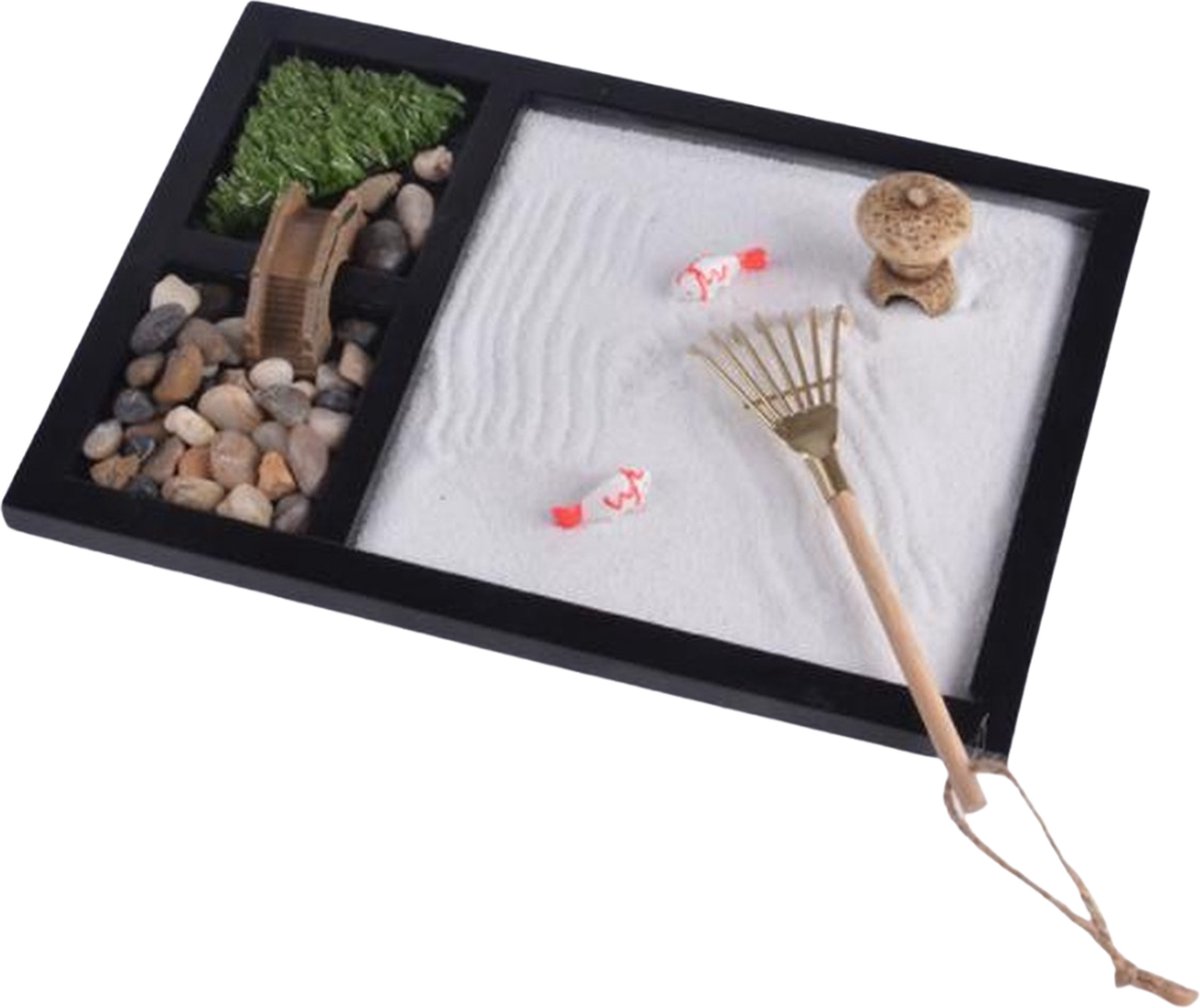 Mini Zentuin - Japans Zentuintje - Zen Garden met Bruggetje, Koikarpers ...