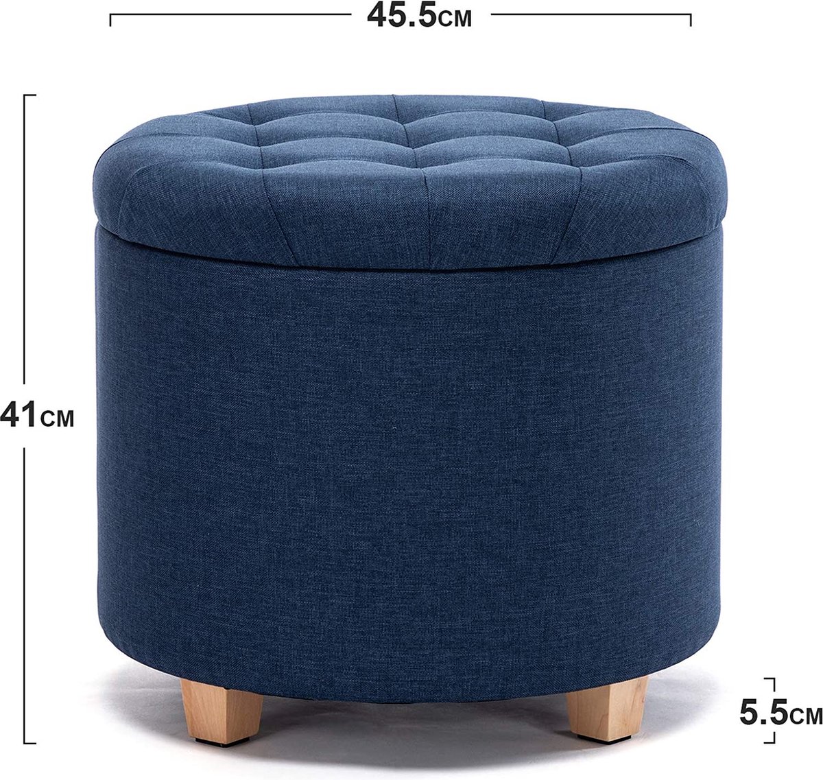 Opvouwbare Opberg Poef - Hocker – Bench – Bench with Storage space ...