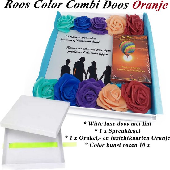 Spreuktegel | Roos Color Combi Doos Oranje | Orakelkaarten ...