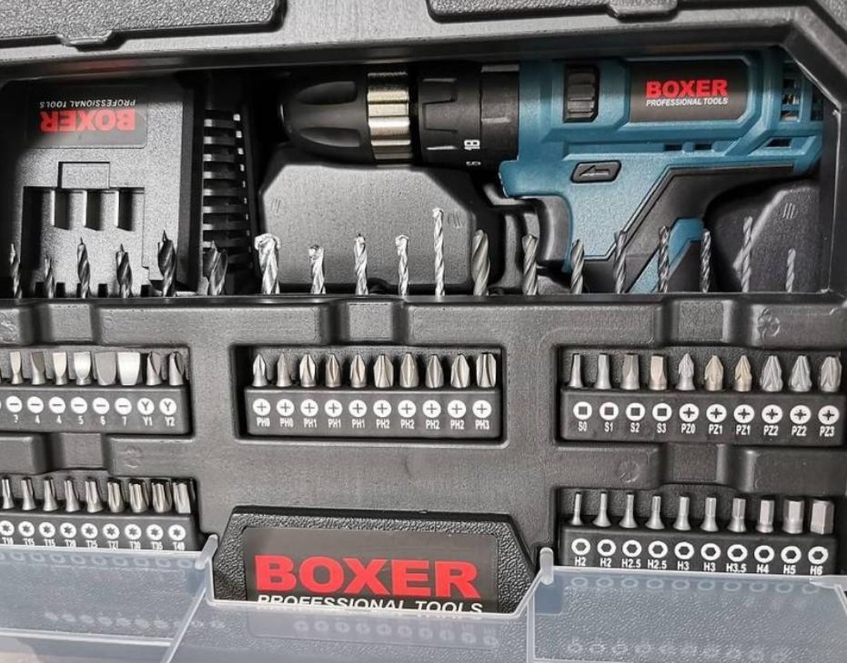 Boxer SR-Serie 24V Lithium Ion Accu Schroef-/Boormachine set - 2 accu's ...