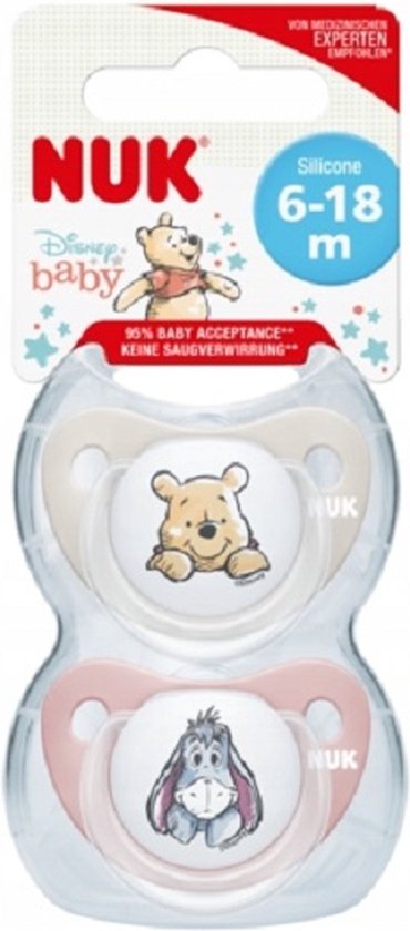 NUK Disney Baby fopspenen 2 st. set 0-6 manden | bol.com