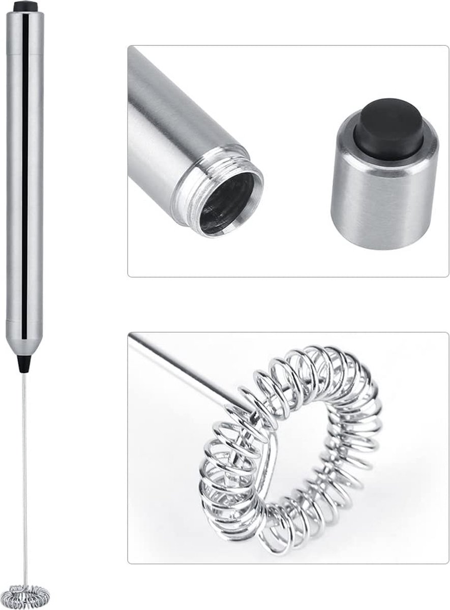 Techmex - Melkopschuimer - Electrische melkschuimer - Handmatige ...