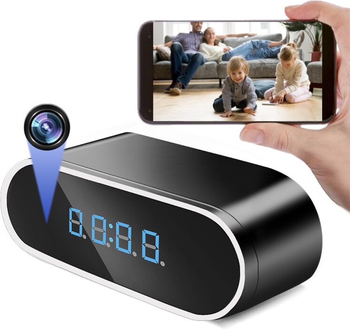 Bolture Spycam - Spy Camera Klok - Verborgen Camera - Mini Camera - Spy ...