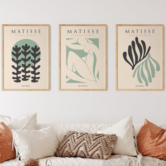 Matisse Poster - Poster set van 3 - Abstracte Kunst - Moderne Wanddecoratie - 50x70 cm | bol