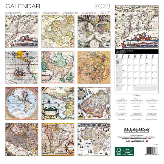 Antique Maps Kalender 2023 | bol