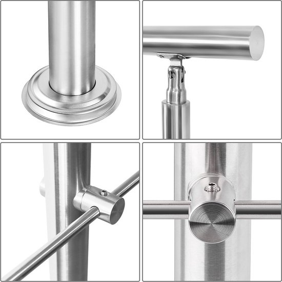 Trapleuning edelstaal spijlen balustrade leuning voor binnen en buiten ...