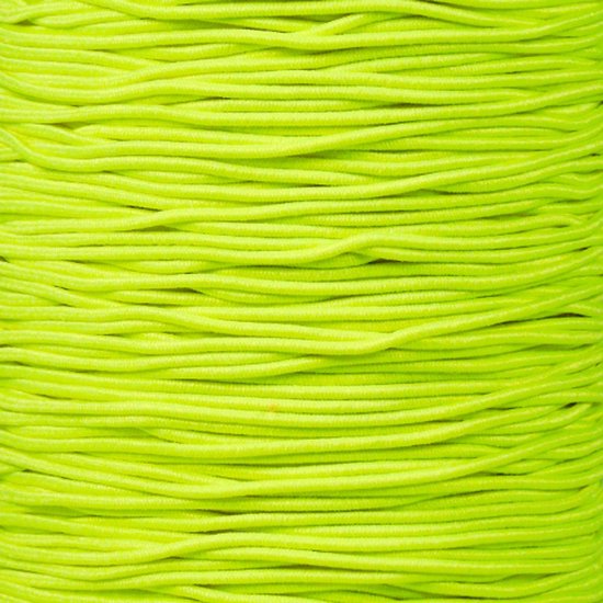 3mm Elastisch Touw - Neon geel - 50 meter op rol | bol