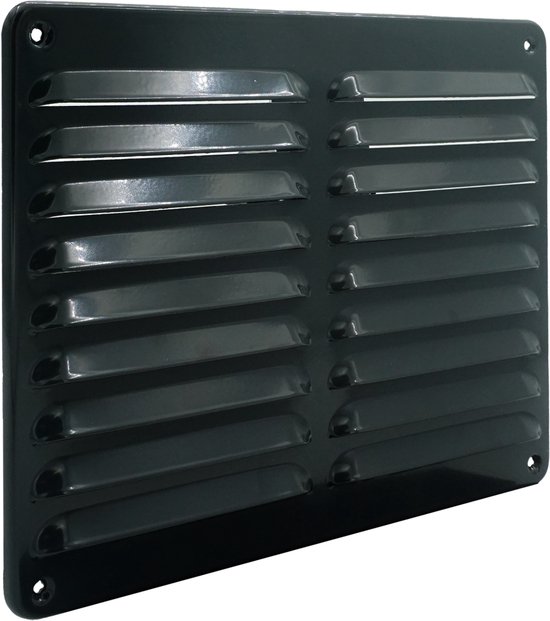Schoepenrooster 245x195mm, aluminium RAL7016 | bol