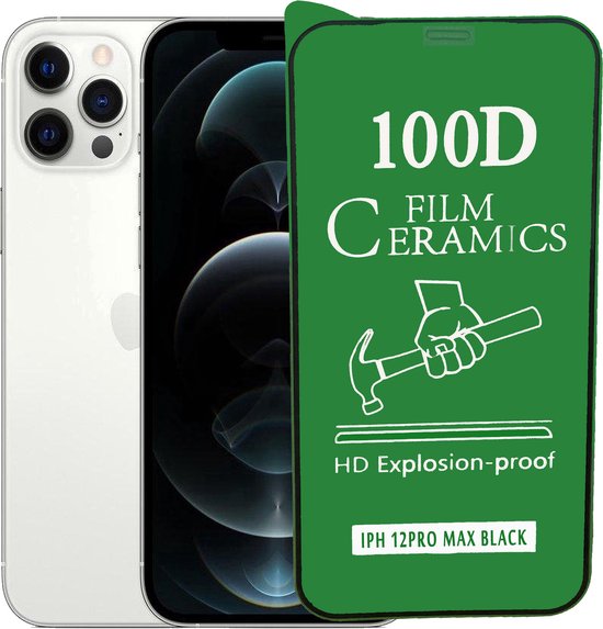 IPhone 12 Pro Max Anti-Shock 100D HD Explosion-proof Ceramics Protector ...