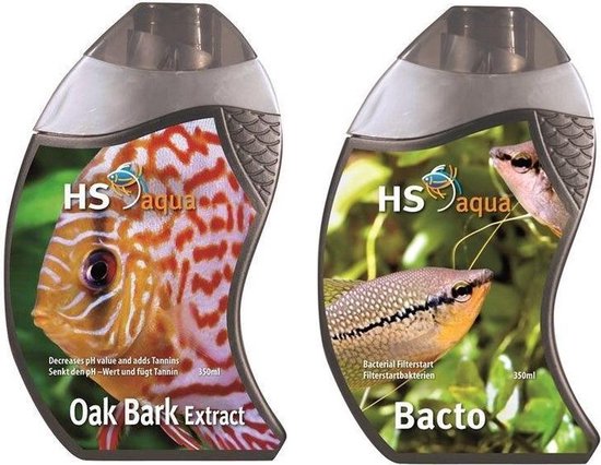 HS-aqua Oak bark Extract - 350ml - Verlaagt pH/KH waarden in Aquarium + HS-aqua Bacto... | bol.com