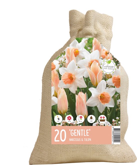 Gentle - Colour your Garden Jute bag - Cadeau artikel - jute zak met 20 ...