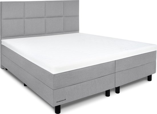 Boxspring Luxe 120x200 8 vlaks Grijs | bol