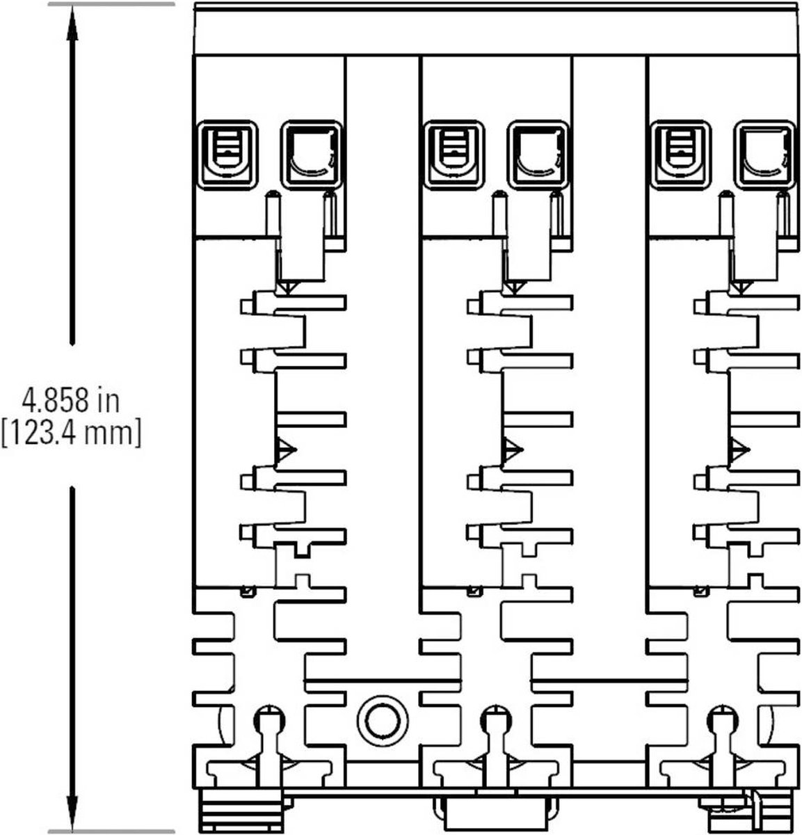 Crydom Halfgeleiderrelais CTRD6025 25 A Schakelspanning (max.): 600 V/AC Schakelend... | bol.com
