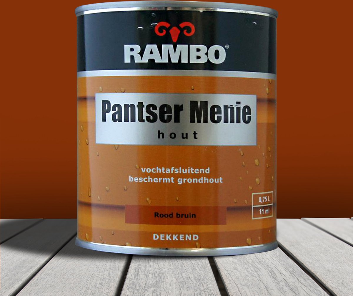 Rambo Pantser Menie - Rood-bruin | bol.com