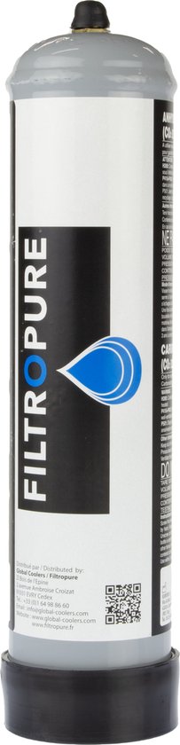 O-water cartridge - CO2 tbv CO2-MACHINE - dispenser - 600 gram - 150 ...