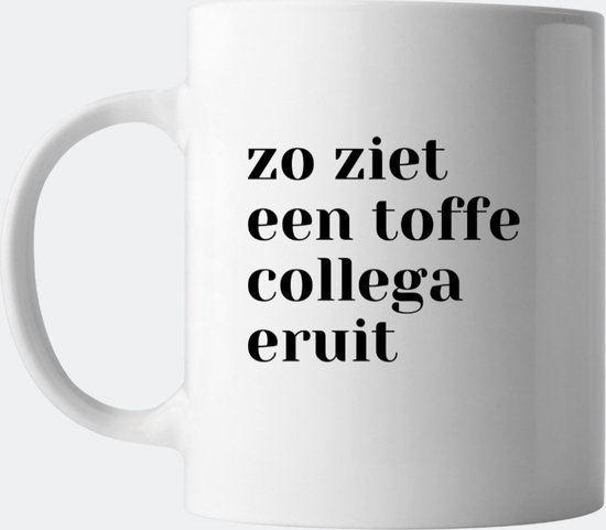CooleCadeau - Mok - Collega Afscheid - Zo ziet een toffe collega eruit | bol.com