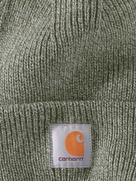 Carhartt Ribgebreide Acryl Muts - Watch Hat - Beanie - Basil Jade Marl ...