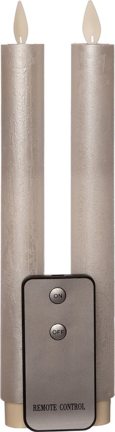 Anna's Collection | Diner kaars | 2 stuks | Parel Rustiek | Wax | 23cm ...