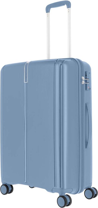 Travelite Vaka spinner koffer 65 cm bluegrey | bol.com