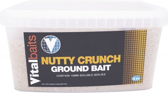 Vital Baits Nutty Crunch Ground Bait Beige 3kg | bol