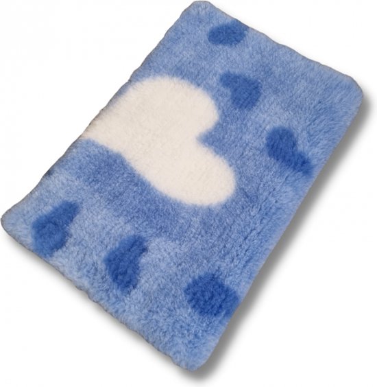 Lovely Nights Vetbed heart blue 100x150 | bol