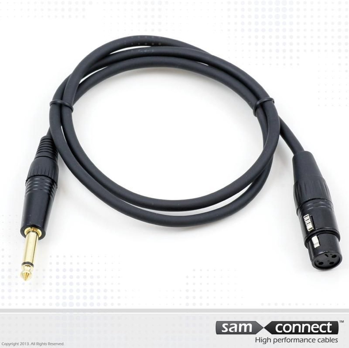 6.3mm Jack naar XLR kabel, 10m, m/f | Signaalkabel | sam connect kabel ...