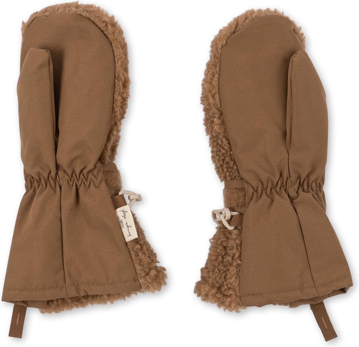 Konges Slojd Teddy wanten - Tobacco brown - Want - Kinderwanten | bol.com