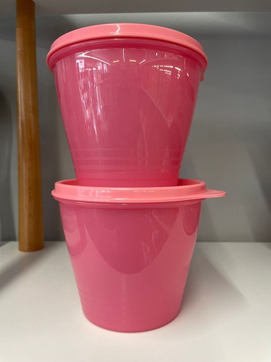 Tupperware Classico kommen , roze, set van 2 stuks | bol