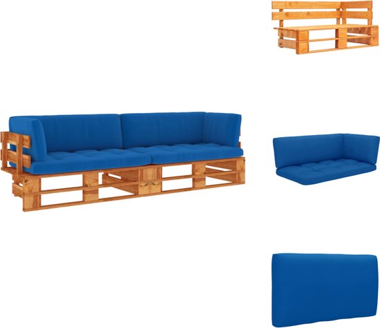 vidaXL Houten Pallet Hoekbank - 110 x 65 x 55 cm - Grenenhout ...