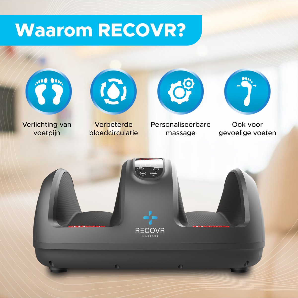 RECOVR - Voetmassage Apparaat - Multifunctioneel - Voet Massage - Kuit ...