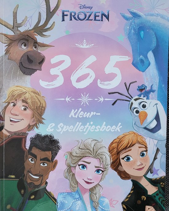 Disney Frozen 365 pagina's Kleurboek en spelletjesboek - Elza Anna Olaf ...