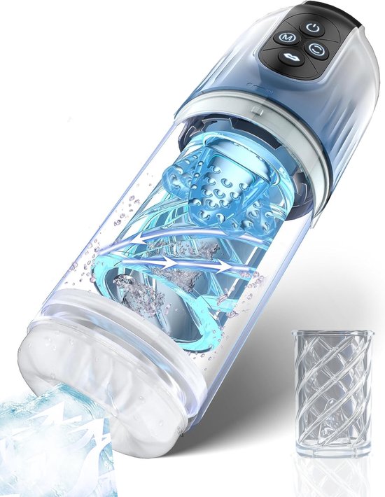 ME'ADAM ManiPulse | Automatische Masturbator met Roterende Functies en Zuig en Lik... | bol