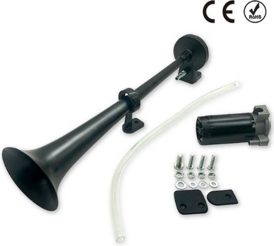 Velox Luchthoorn 12 Volt - met Compressor - Gas Toeter - Hoorn - voor ...