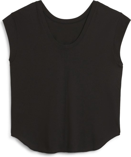 PUMA STUDIO FOUNDATIONS TEE Dames Sportshirt - Puma Black | bol