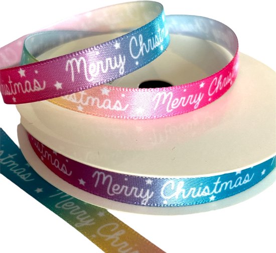 Kerstlint 10mm (1cm) | Satijnlint | Luxe Kwaliteit Kerst Lint | Merry ...