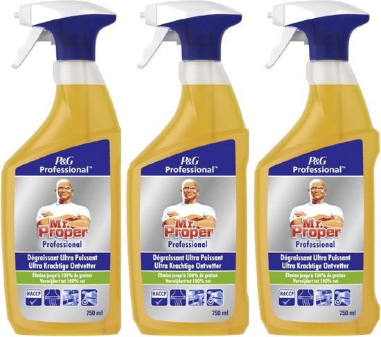 MR. PROPER - Professional - Ultra Krachtige Ontvetter - 3 x 750ml | bol