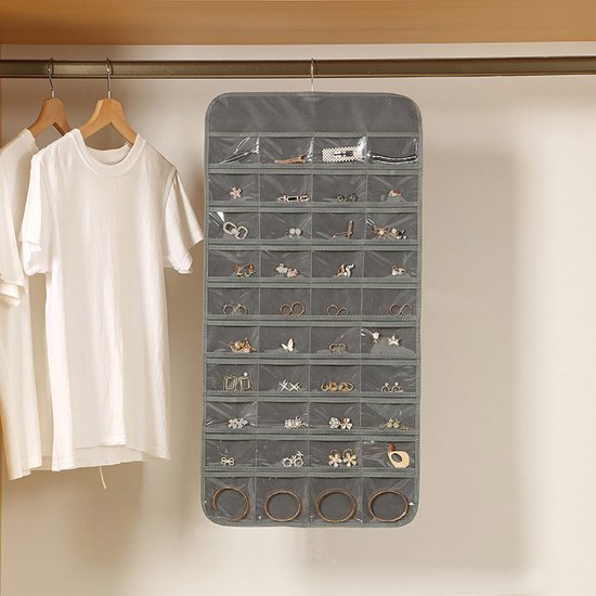 Colorful Sun® Sieraden Organizer - 80 vakjes - Opbergsysteem Tweezijdig ...