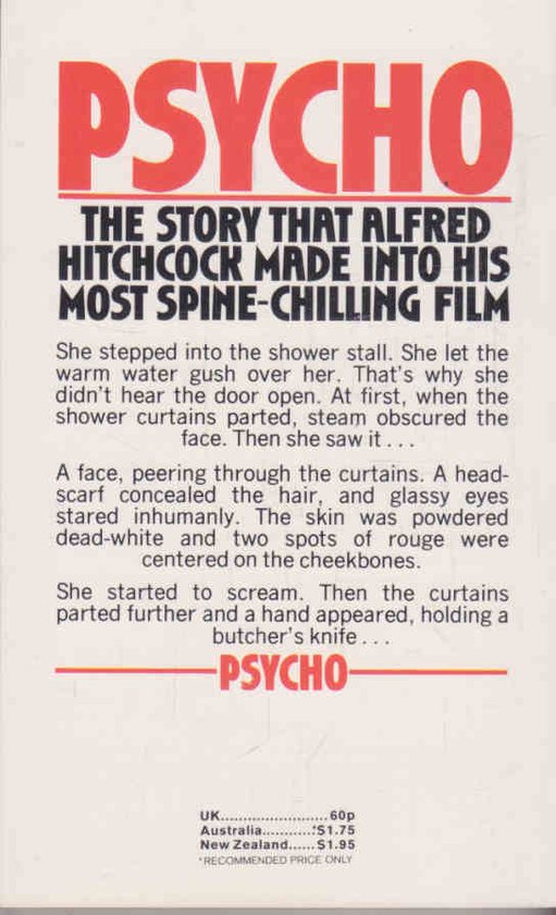 Psycho, Robert Bloch | 9780552104029 | Boeken | bol.com