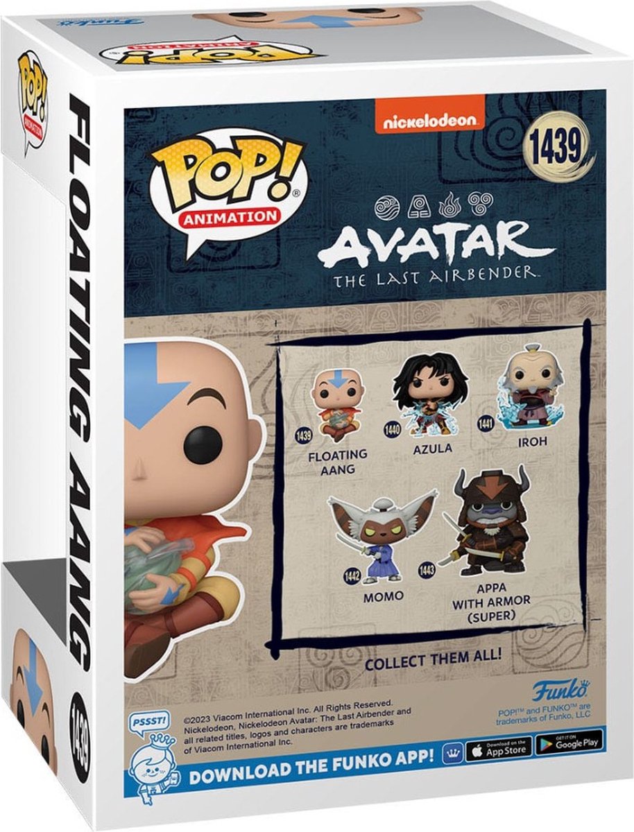 Pop Animation: Avatar - Floating Aang - Funko Pop #1439 | bol