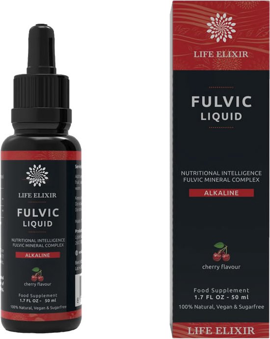 Life Elixir Fulvinezuur Alkaline 50 ml kersensmaak - Fulvic Mineral Complex | bol