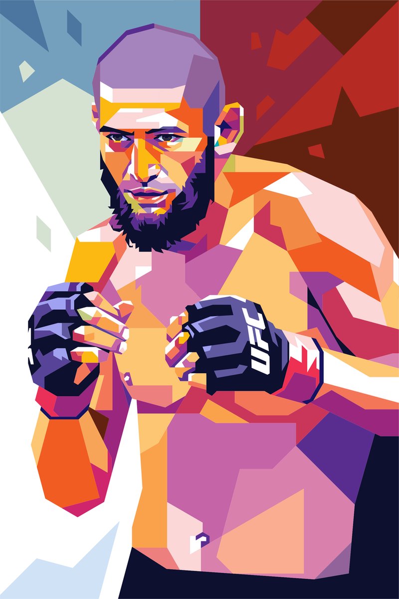 Khamzat Chimaev Poster | Khamzat Poster | Tsjetsjenië | UFC | MMA ...
