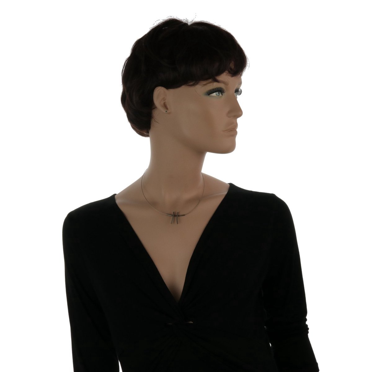 Behave Ketting - dames - zilver kleur - abstract design ...