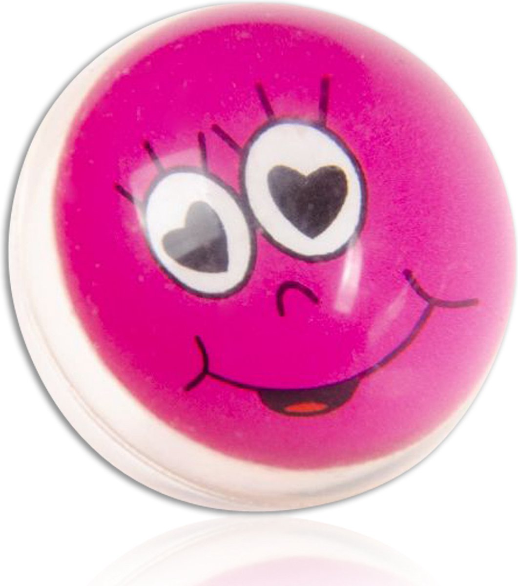 Stuiterballen 50 Stuks Rubberen Smiley stuiterballen - Party bag ...